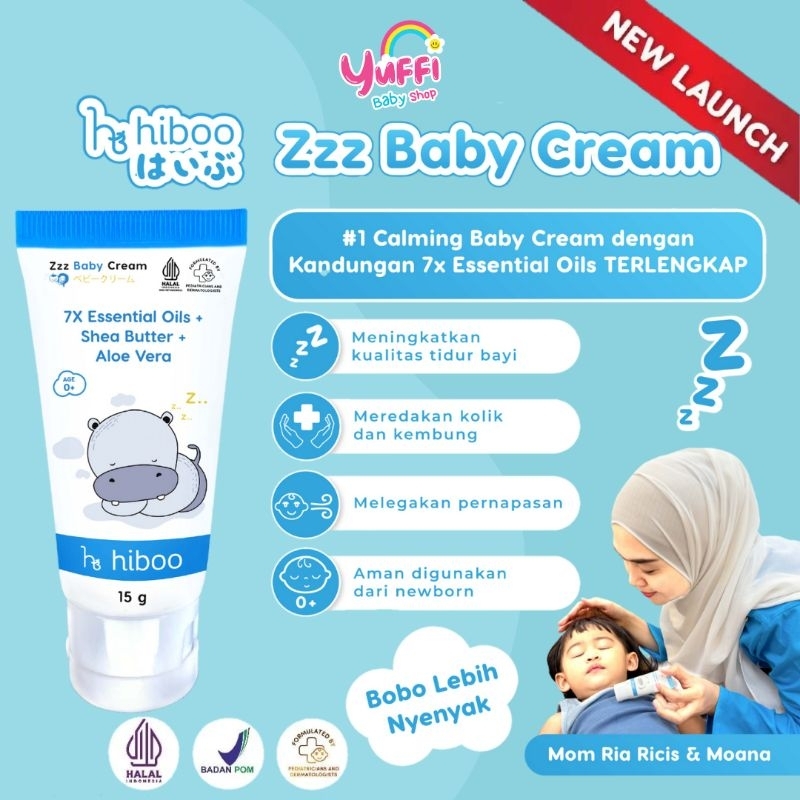 Jual HIBOO Zzz Deep Sleep Baby Cream 15gr 7X Essential Oils - Calming Baby Cream - Meredakan ...