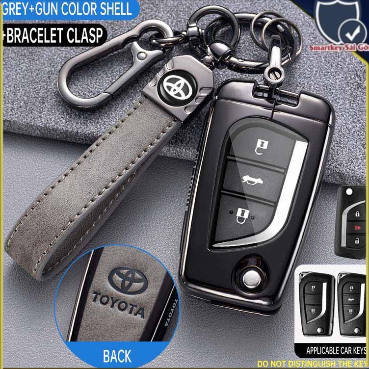 Jual KODE I85Z Case Kunci Remote Bahan Kulit Logam Kunci Remote Cover ...