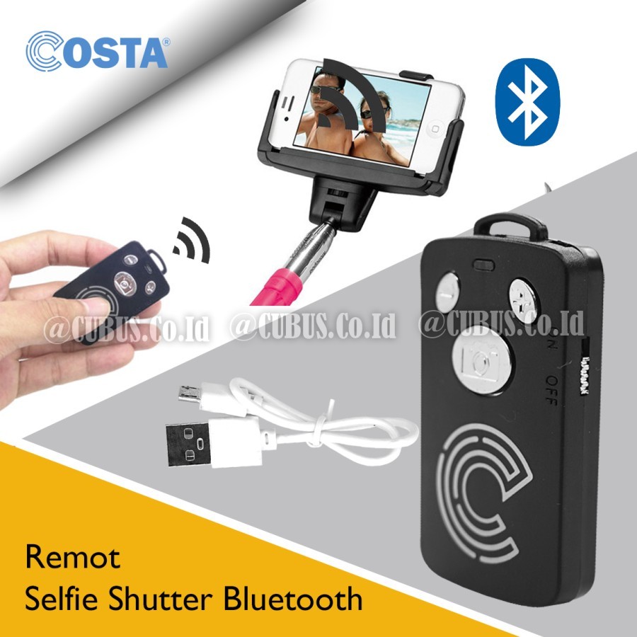 Jual Costa Remote Shutter Bluetooth Rechargeable Battery For iPhone ...