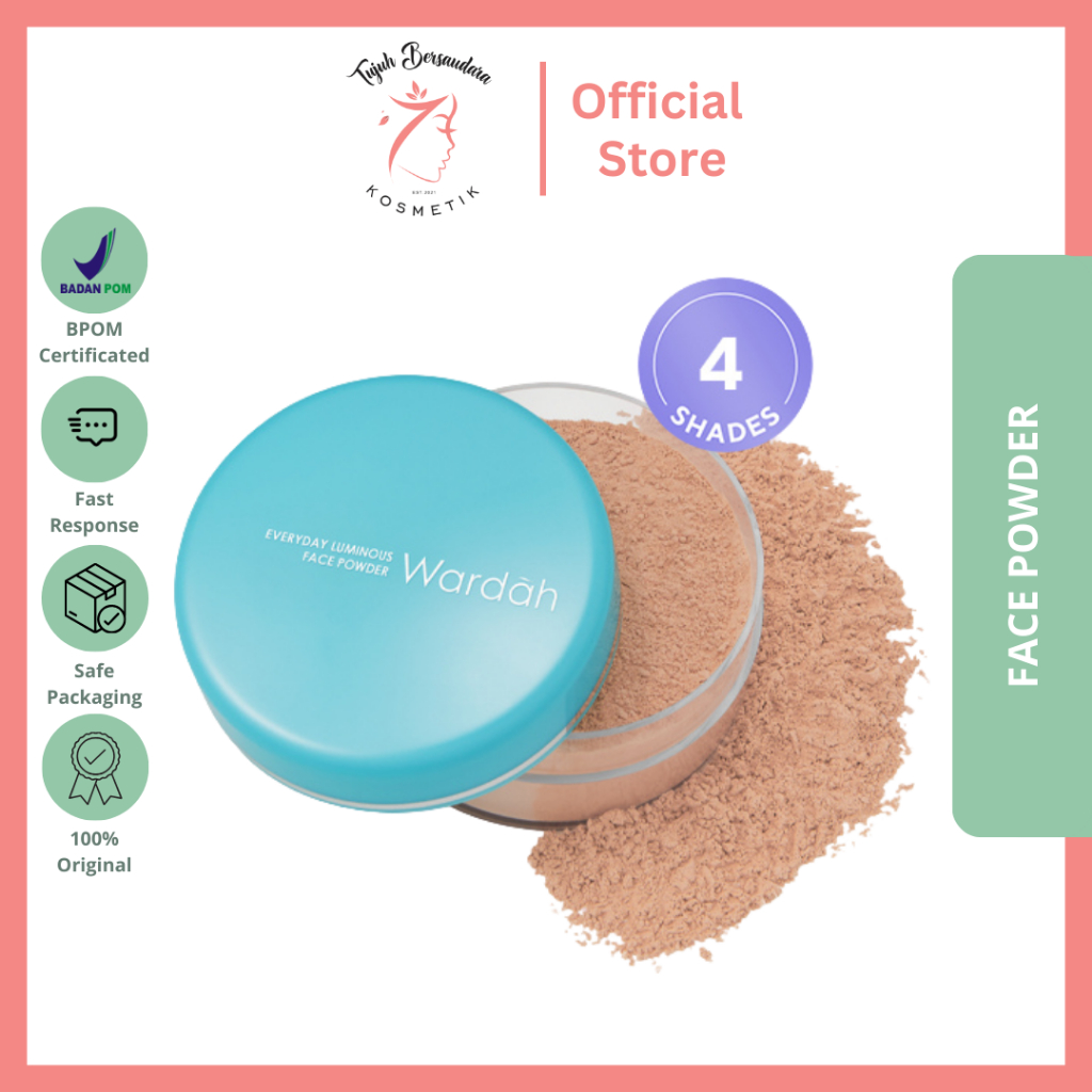 Jual Wardah Everyday Luminous Face Powder 30 g - Bedak Tabur Yang Halus ...