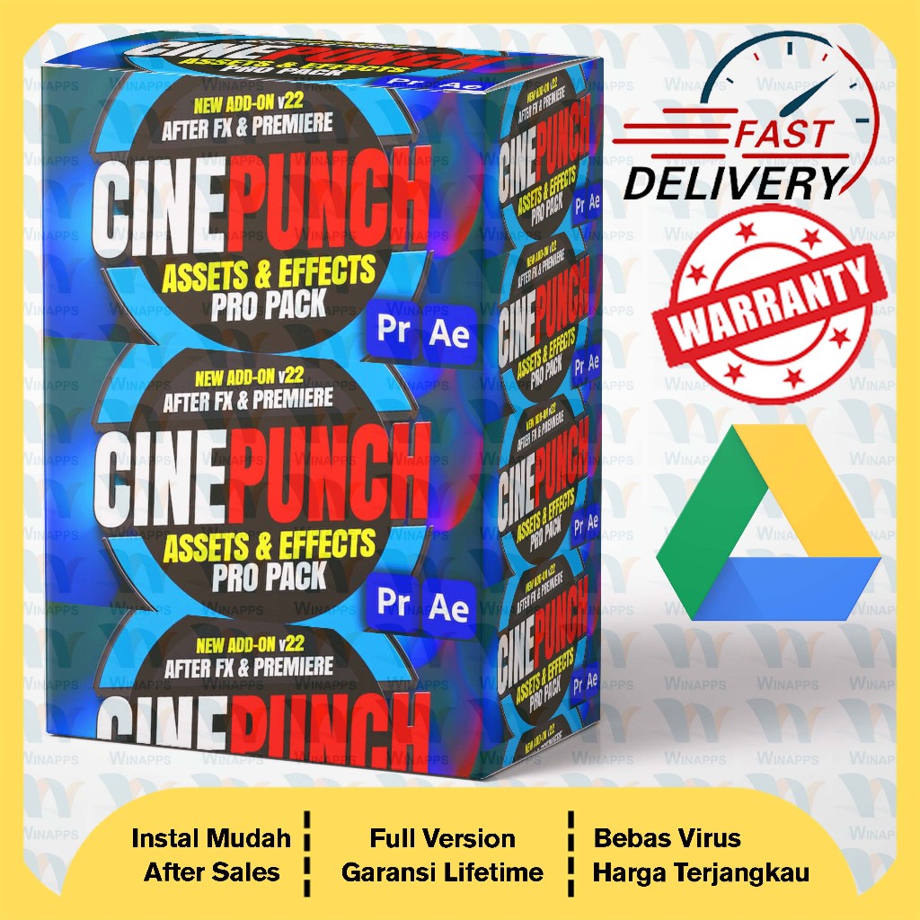 Jual CINEPUNCH v22 for Premiere Pro & After Effects | Shopee Indonesia