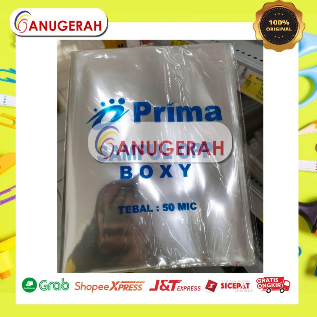 Jual PRIMA SAMPUL PLASTIK UKURAN BOXY/ BIG BOSS (PACK) | Shopee Indonesia