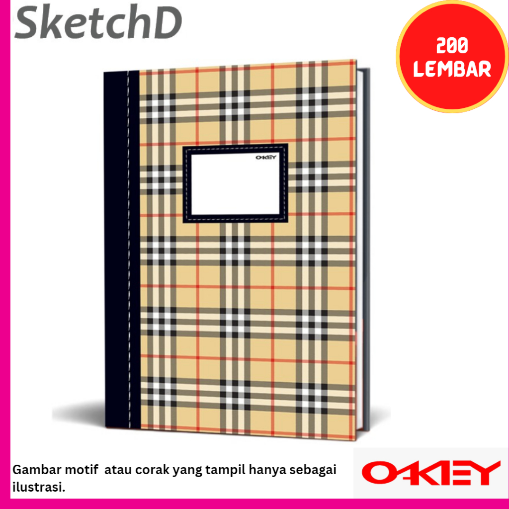 Jual Buku Kas Keuangan Kantor Register Besar bergaris Okey Folio 200 ...