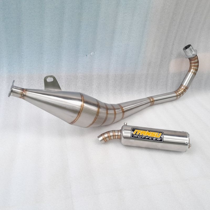 Jual Knalpot Satria 2 Tak Satria Hiu Lumba Stainlis Itansu Muffler ...