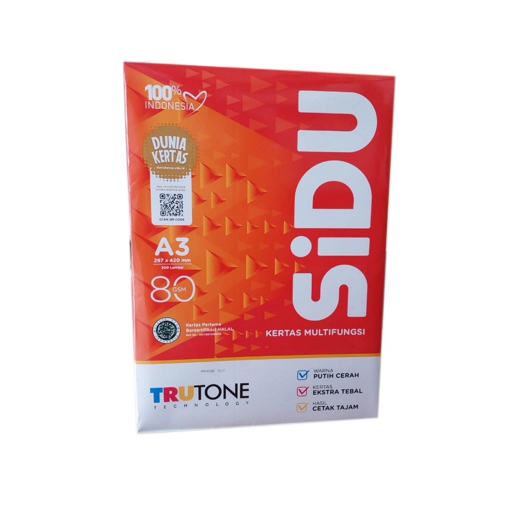 Jual Kertas HVS A3 80 Gsm SIDU 1 Rim (500 Lembar) | Shopee Indonesia