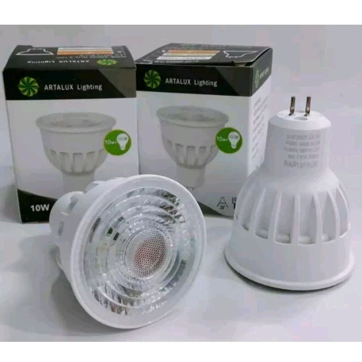 Jual Lampu Sorot Halogen Artalux Mr16 COB 10W Tusuk 220V/ Lampu Spotlight Halogen Mr16 10W Tusuk ...