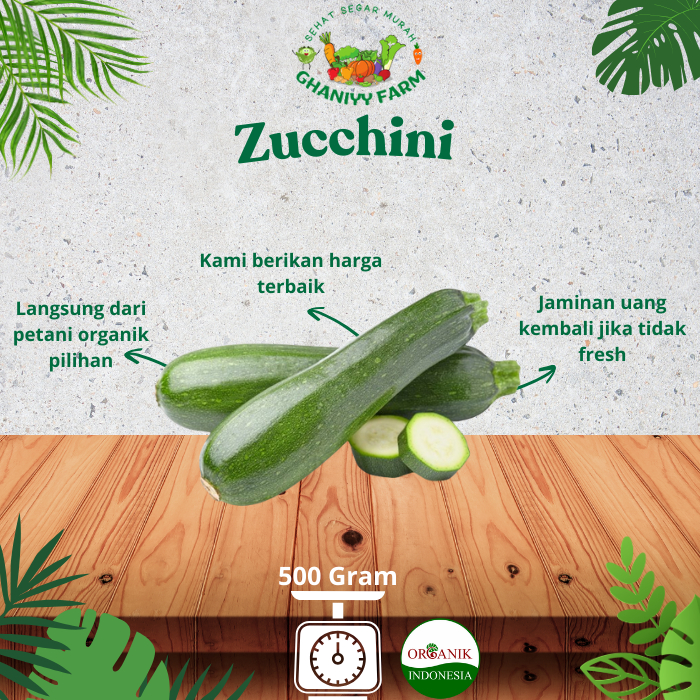 Jual Sayur Organik Zucchini Organik 500Gram | Shopee Indonesia
