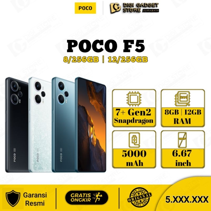 Jual POCO F5 8/256GB | 12/256GB Garansi Resmi POCO Indonesia Termurah ...