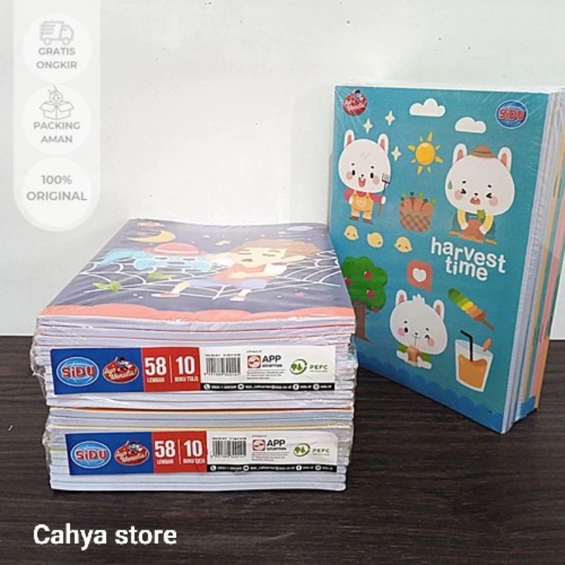 Jual Buku tulis sidu isi 58 lembar 1pack | Shopee Indonesia