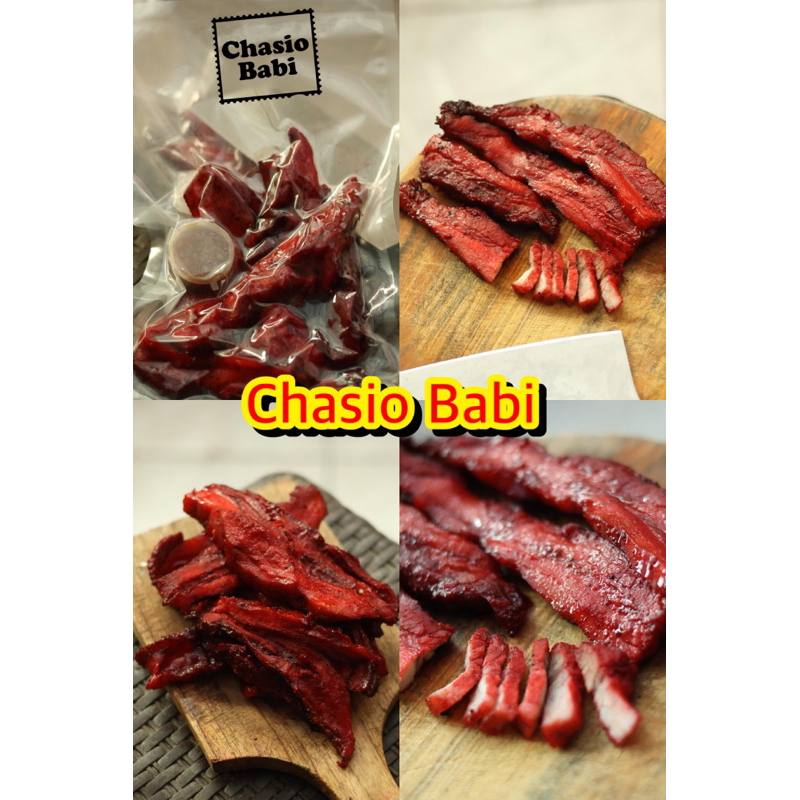 Jual chasio babi/ charsiu/ jasio/ sweet roasted pork belly 250gr ...
