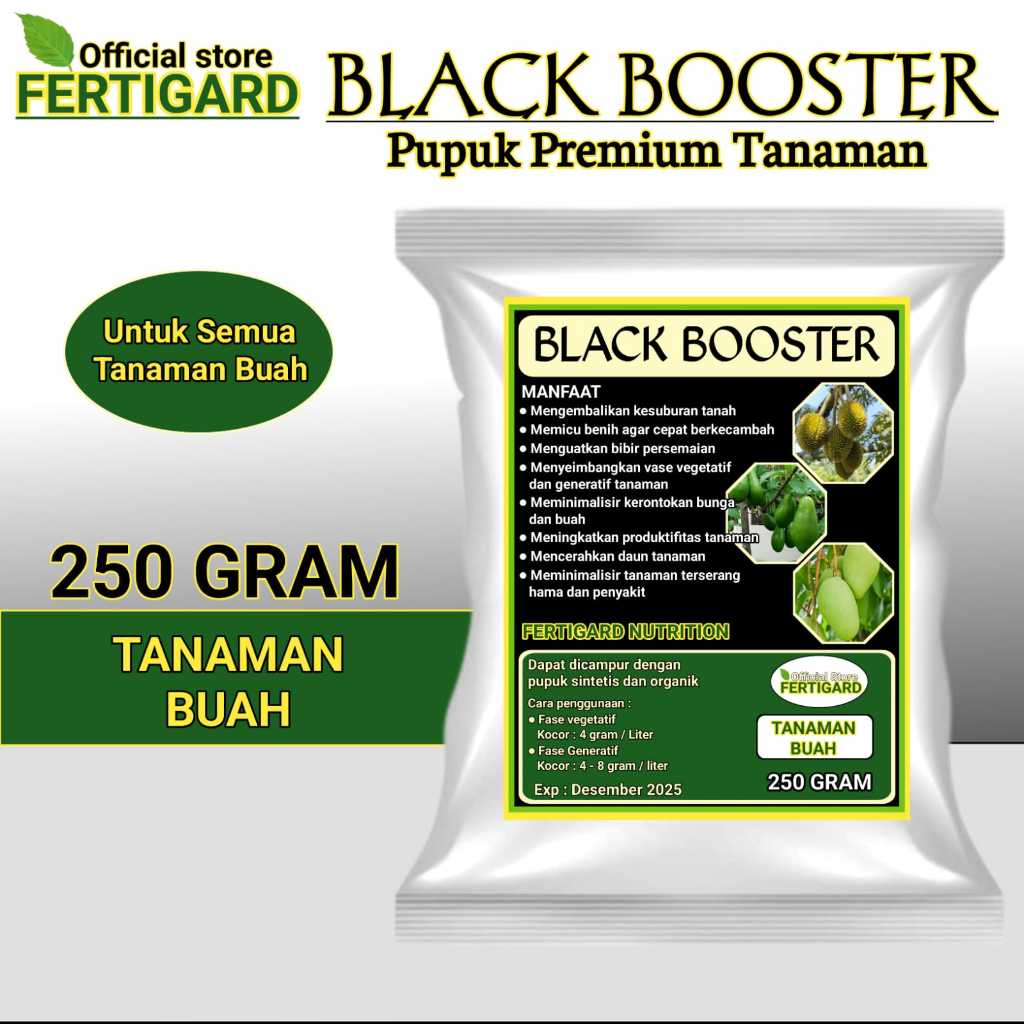 Jual Fertigard - Pupuk organik black booster untuk semua tanaman buah ...
