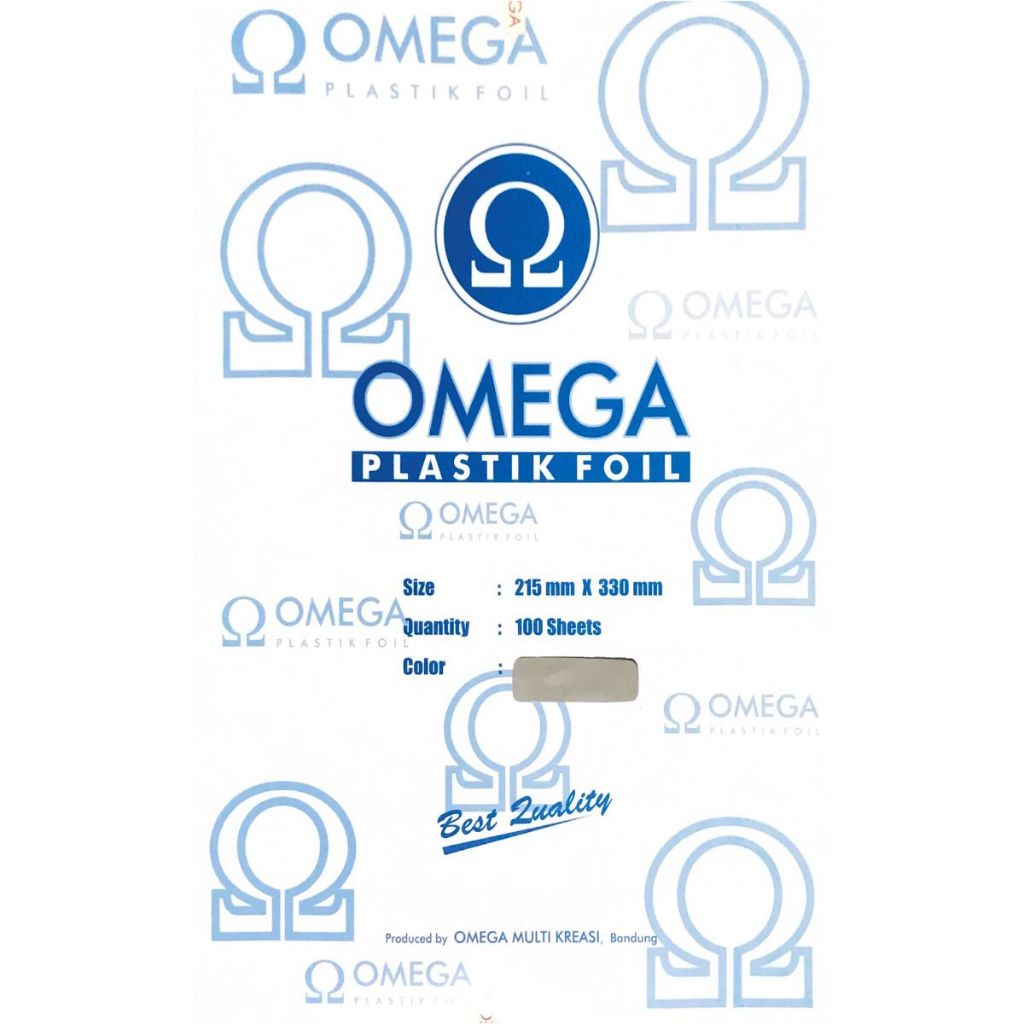 Jual Omega Plastik Foil Transfer Tulisan Hitam ke Silver / Perak ...