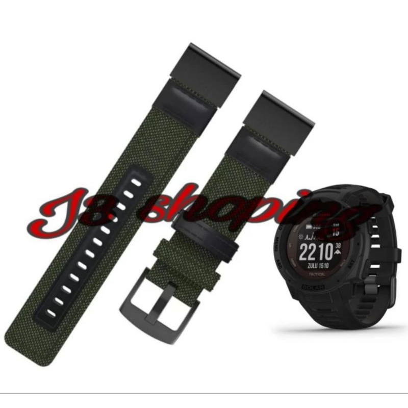 Jual TALI JAM GARMIN INSTINCT TACTICAL SOLAR STRAP WATCH NILON CANVAS ...