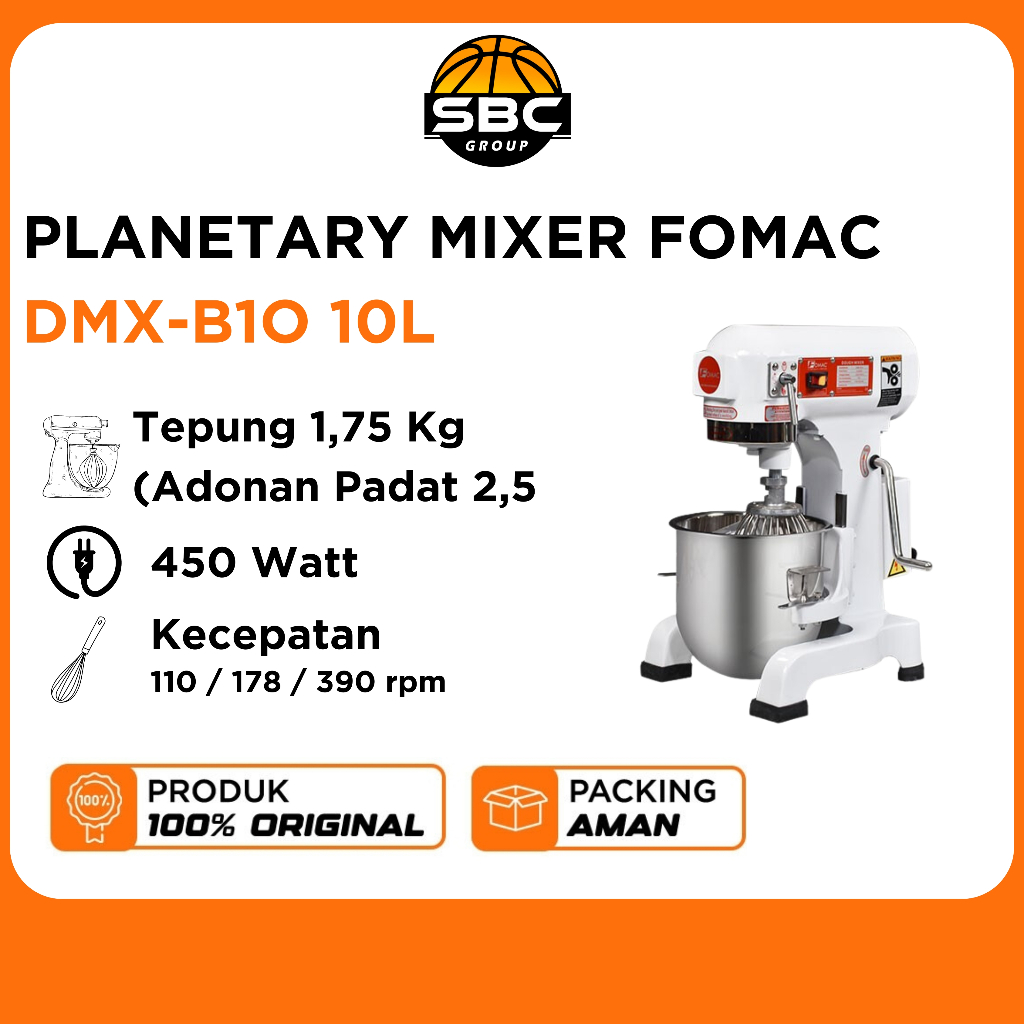 Jual PLANETARY MIXER FOMAC DMX-B1O 10L | Shopee Indonesia