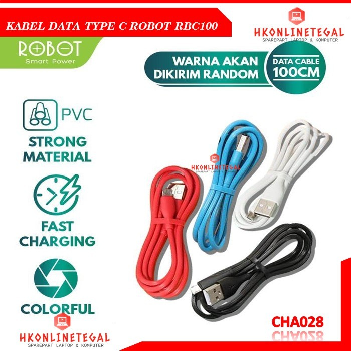 Jual Kabel Data Type C Robot RBC100 II FASH CHARGING | Shopee Indonesia