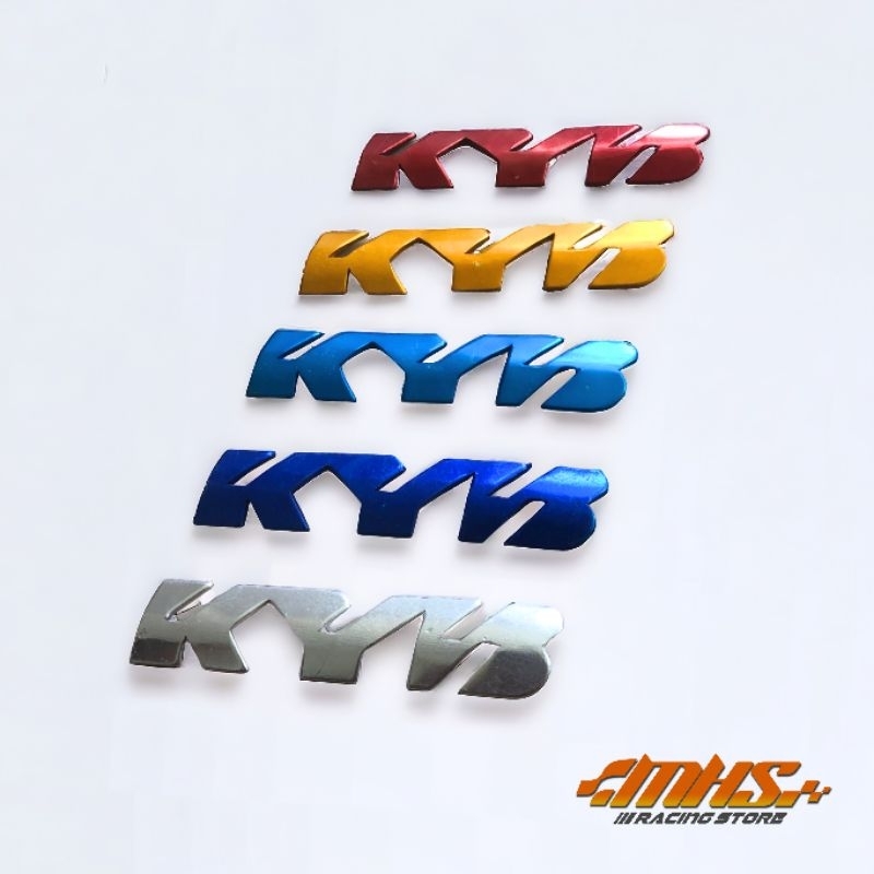 Jual EMBLEM LOGO KYB, KAYABA, ALUMUNIUM EMBLEM BOTTEM KYB (1 SET ...