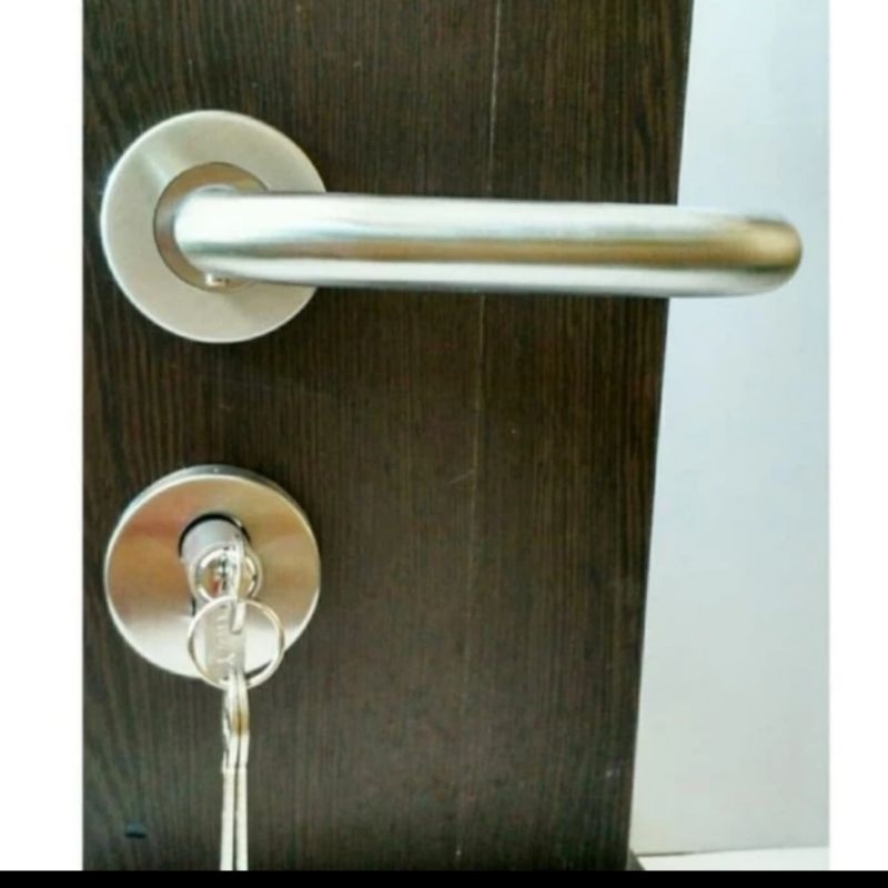 Jual hendel pintu model U/ kunci pintu model pisah stainless | Shopee ...
