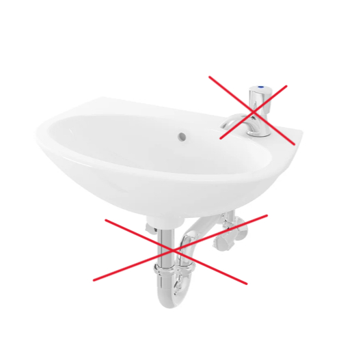Jual Wastafel TOTO LW246J BODY ONLY Wall Hung Lavatory 1 Tap Hole ...