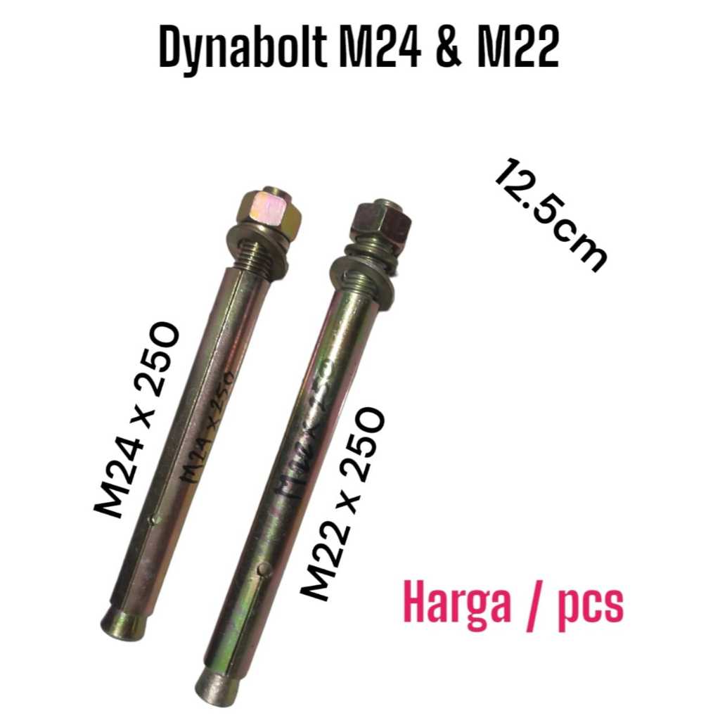 Jual Dinabolt Dynabolt M22 x 250 M24 x 250 | Shopee Indonesia
