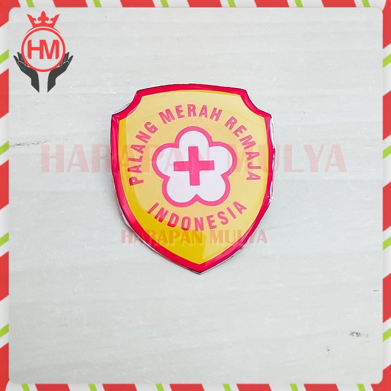 Jual Bross PMR Indonesia Lencana PMR Warna Biru Kuning - Harapan Mulya ...