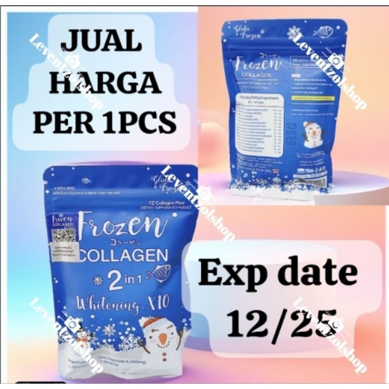 Jual FROZEN COLLAGEN BARCODE 2in1 WHITENING ORIGINAL // FROZEN COLLAGEN ...
