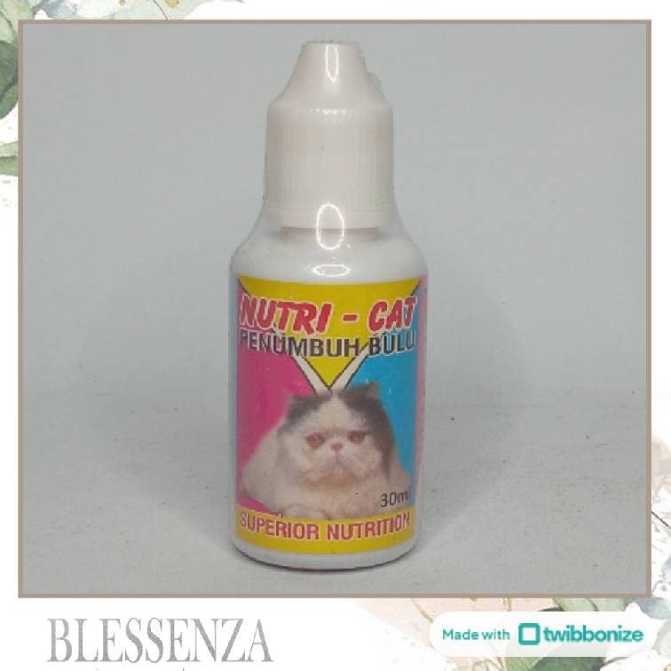 Jual NUTRI CAT 30ML - VITAMIN PENUMBUH BULU KUCING KITTEN, PENYUBUR & MENGKILAPKAN BULU, CEGAH ...