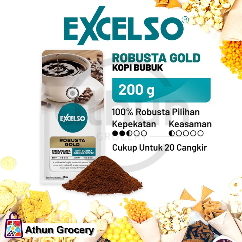 Jual Excelso Kopi Bubuk / Ground Coffee Kemasan 200g | Shopee Indonesia