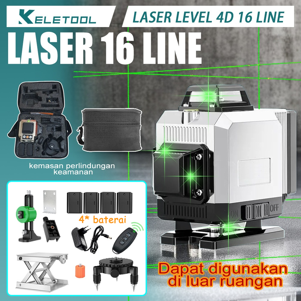 Jual Keletool 4D 16 line Laser level bangunan waterpass Mesin Alat ...
