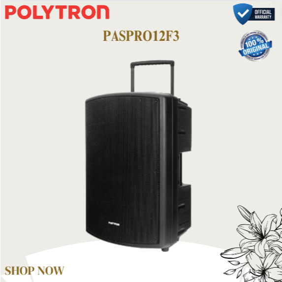 Jual POLYTRON PROFESSIONAL SPEAKER PORTABLE BLUETOOTH KARAOKE 12 INCH ...