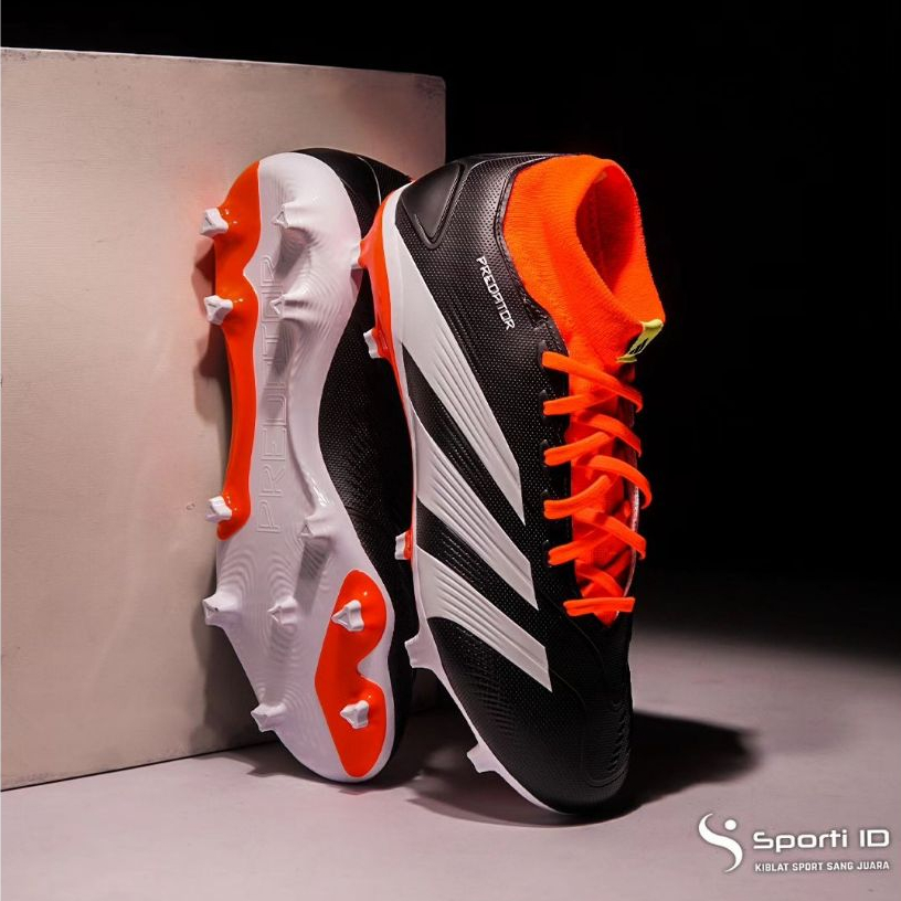 Jual Sepatu Bola Adidas Predator 24 League Sock FG - Core Black White ...