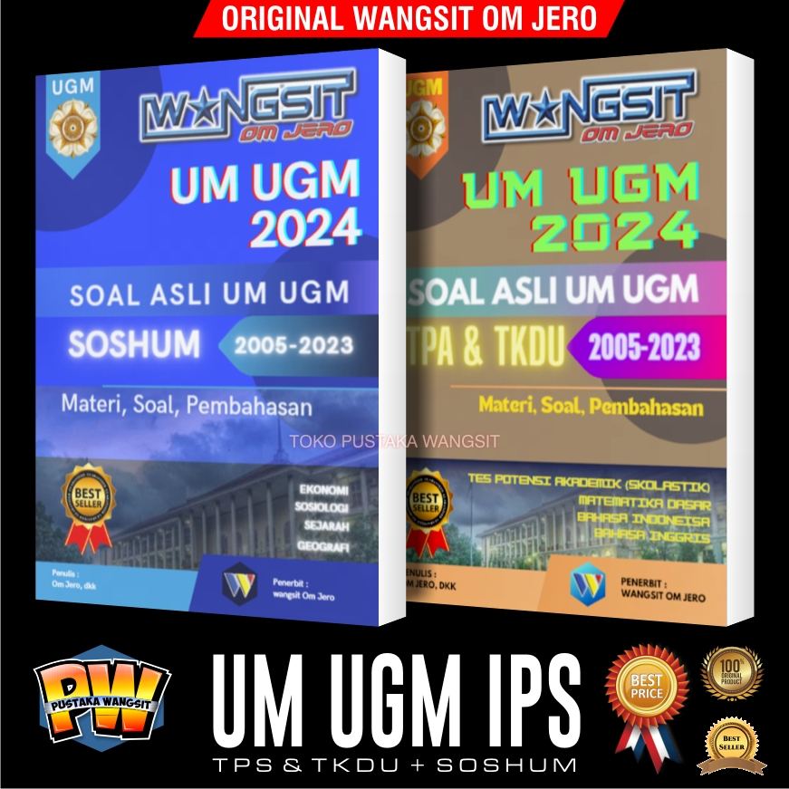 Jual Buku Wangsit UTUL UM UGM Program IPS 2024 / Paket Buku Wangsit TPS & TKDU + SOSHUM 2024 ...