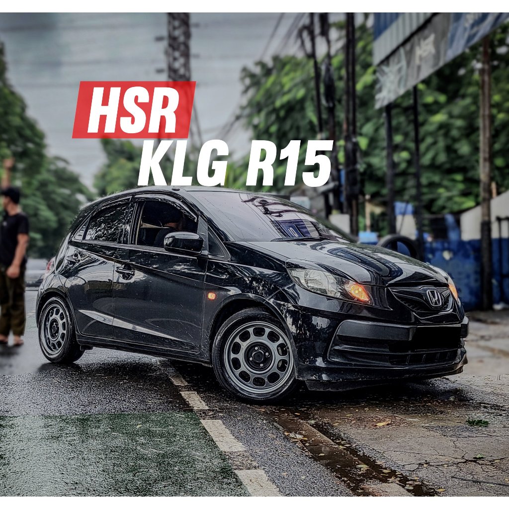 Jual velg mobil hsr kaleng ring 15 pcd 4x100 glossy grey for honda brio ...