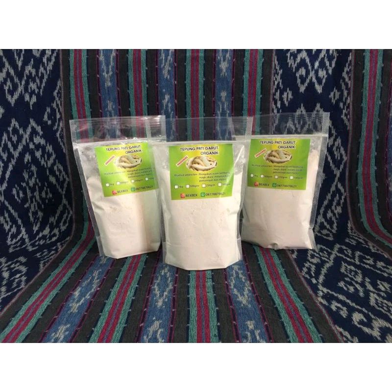 Jual TEPUNG GARUT ORGANIK 500 gram / UMBI GARUT ORIGINAL / PATI ERUT ...
