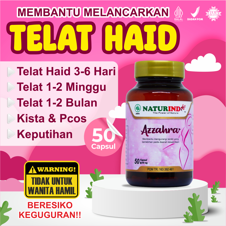 Jual Obat Telat Dateng Bulan Pelancar Haid Pelancat Tidak Teratur Nyeri Haid Menstruasi PCOS ...