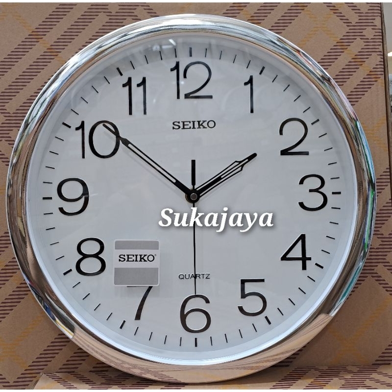 Jual jam dinding seiko putih 32cm jarum motip | Shopee Indonesia