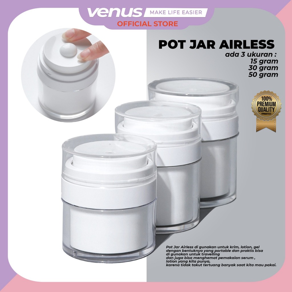 Jual VENUSJKT - Pot Jar Airless Pot Jar Vakum Pot Jar Pump Airless /Pot ...