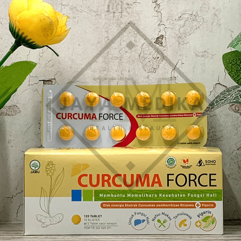 Jual Curcuma Force Strip Isi 12 Tablet - Suplemen Penambah Nafsu Makan ...
