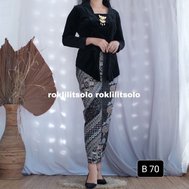 Jual Rok span batik Rok span belahan depan Rok batik kondangan Rok ...