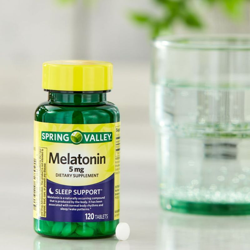 Jual Spring Valley USA Melatonin Tablets Dietary Supplement Sleep ...