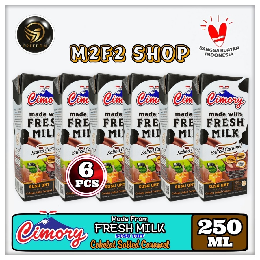 Jual Susu Cimory Fresh Milk Kotak UHT Cokelat Salted Caramel - 250 ml ...