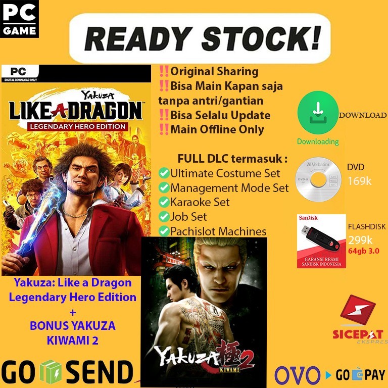 Jual Yakuza 7 Like a Dragon Legendary Hero Edition PC ORIGINAL + BONUS GAME | Shopee Indonesia