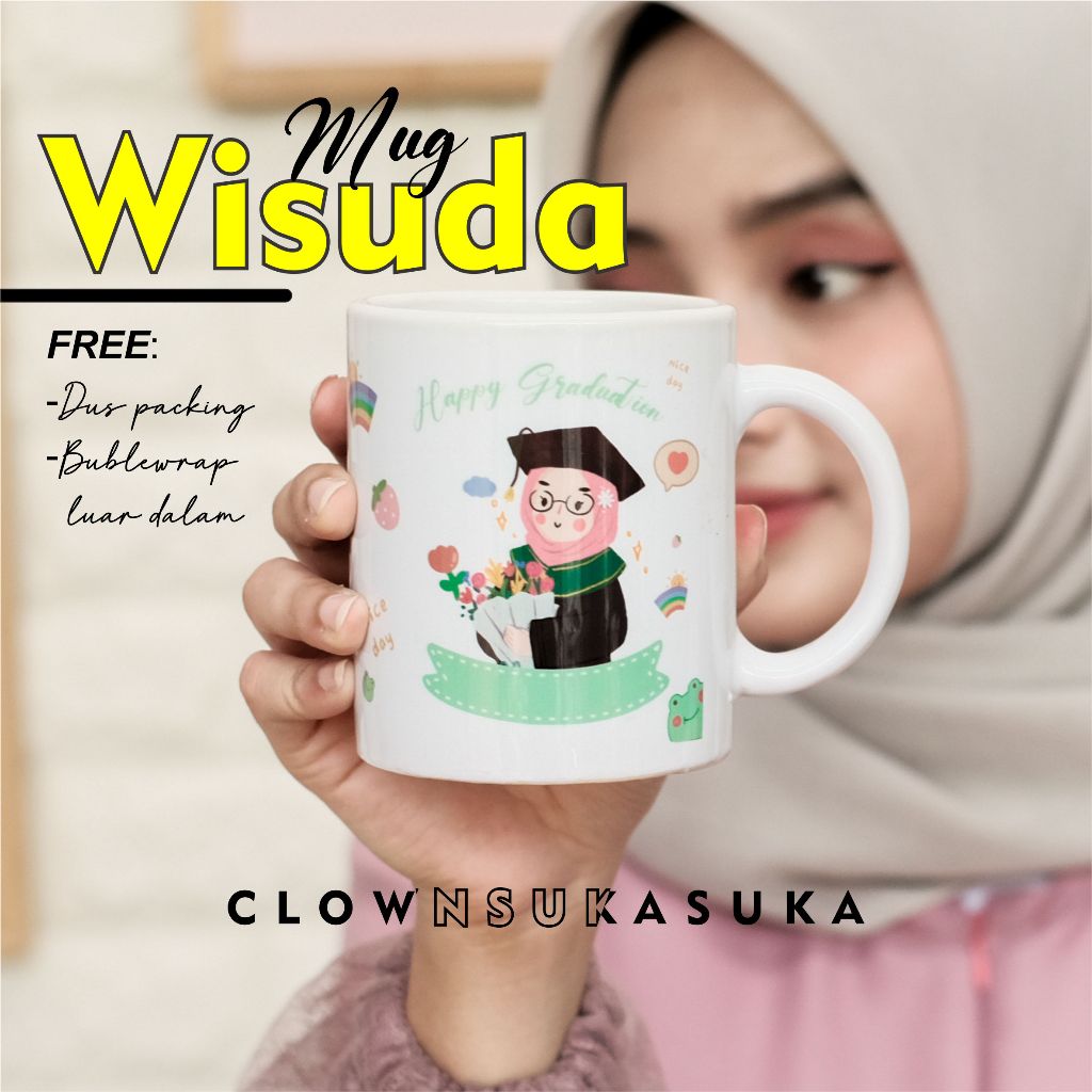 Jual GRADUATION / MUG CUSTOM HADIAH GRADUATION / REQUEST TULISAN WISUDA ...