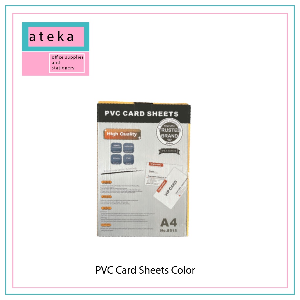 Jual PVC Card Sheets Color | Lembar Kartu Identitas | Shopee Indonesia