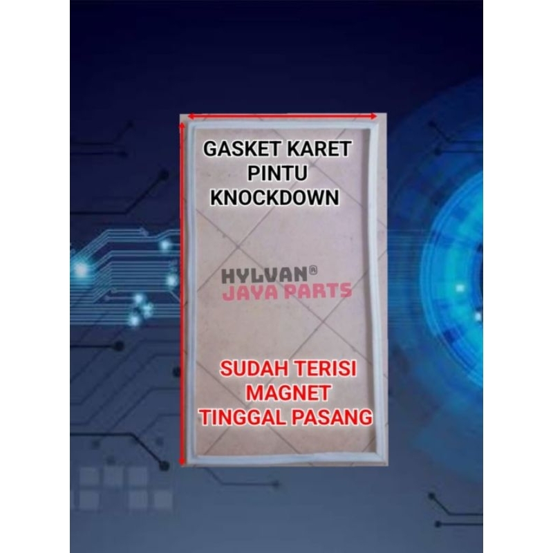 Jual GASKET KARET PINTU SHOWCASE AQUA AQB-250 CUSTOM 114 X 53 Cm ...