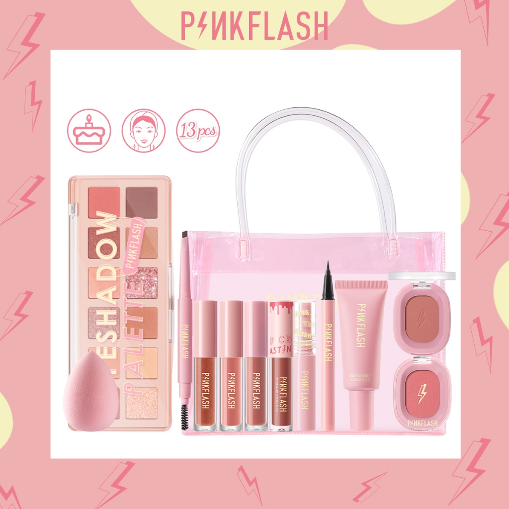 Jual PINKFLASH OhMyColor 1 Anniversary Face Makeup Set Makeup Beauty ...