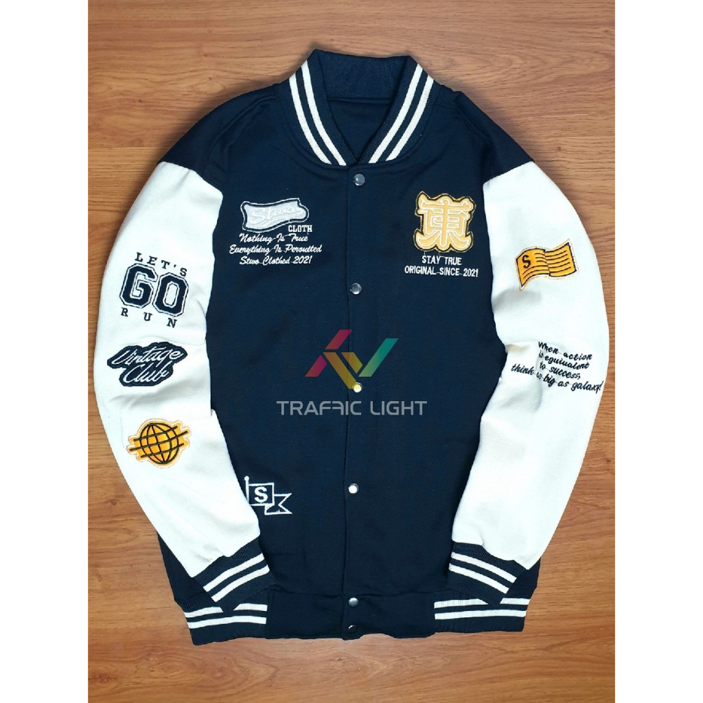 Jual Jaket Baseball Varsity Jaket Distro Dewasa Cowok Varsity Full ...