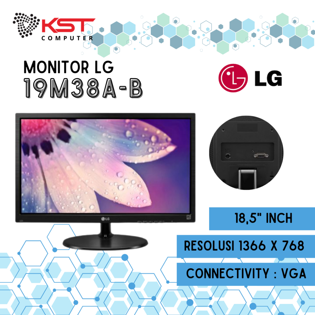 Jual Monitor LG 19M38A-B LED 19"inch Garansi Resmi | Shopee Indonesia
