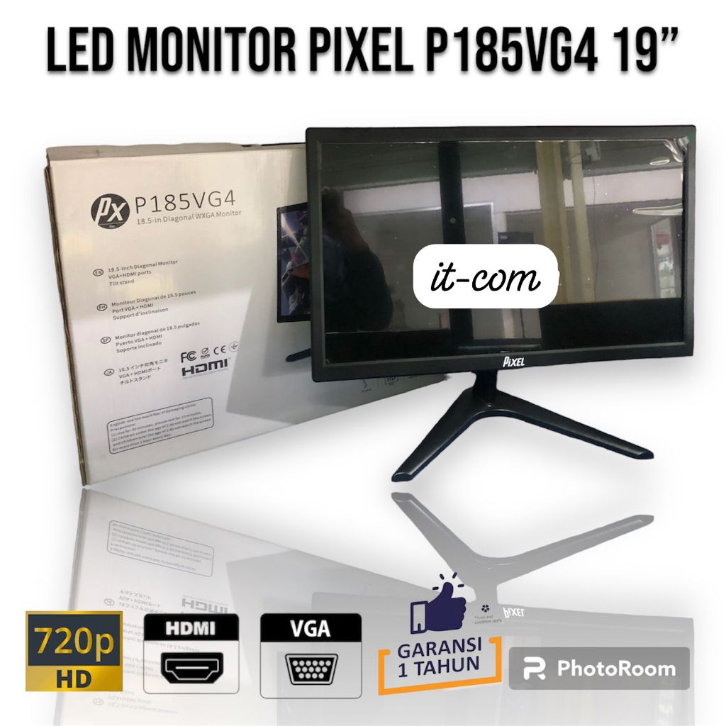 Jual LED MONITOR Pixel P185VG4 19 Inch LED HDMI VGA SLIM | Shopee Indonesia