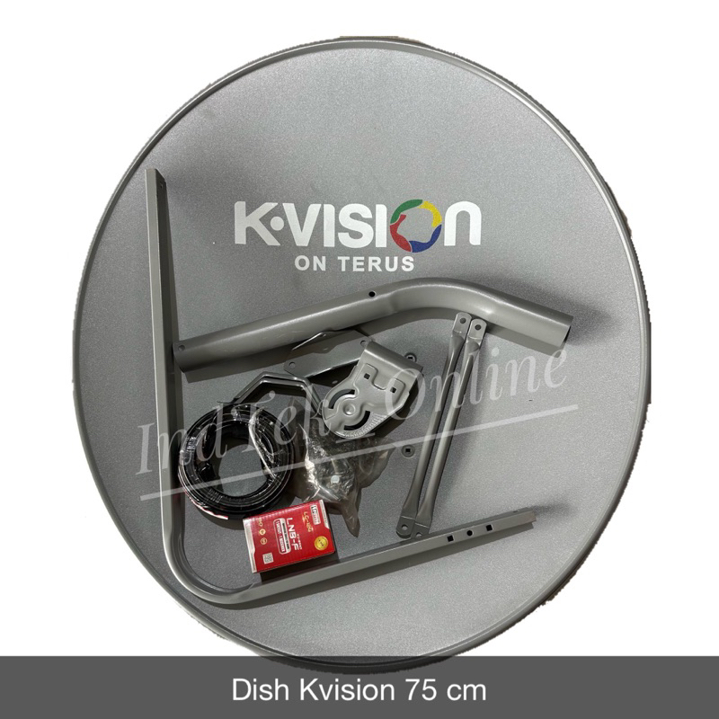 Jual Dish ODU SET Parabola K-Vision Ku Band 75cm Komplit Kabel + LNB Ku ...