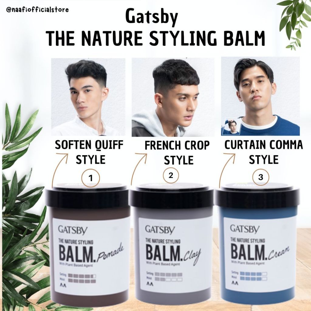 Jual GATSBY The Nature Styling Balm Pomade | Pomade rambut natural ...